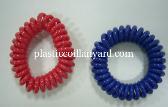 China Mini wrist coil plastic spring coil ring cord customized color hot sales red blue wrists supplier