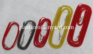 China Muti colors heavy duty fishing rope boat fishing safety fishing coiled lanyard cable leash supplier