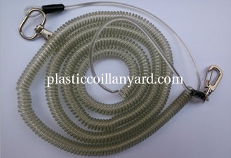 China 10M heavy duty fishing rod protector rope fishing braid line boat safety clear coil tether supplier