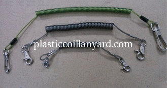 China Different coil lanyard length suitable for different tools security using heavy duty leash supplier