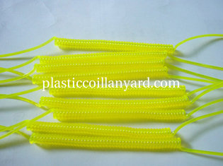 China Translucent Yellow Slim Expandable Spiral Spring Semi-finished Coil Coard without Hardware supplier