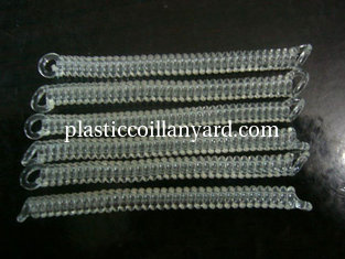 China High Quality Pure Clear TPU Spring String Coil Leash Ready for Attachment supplier