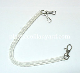 China Long Coil Key Ring Holder Convenient Spring Coiled Retainer for Security Function supplier