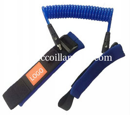 China High Quality Plastic Bungee Solid Blue Coiled Safety Harness From Anti-Lost supplier