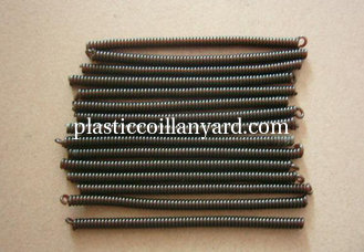 China Customized Brown Color 15cm Length Plastic Slim Connecting Coil Tethers supplier