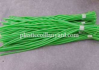 China 5Metre Green Flexible Safety Line Coiled Lanyard without Hook supplier