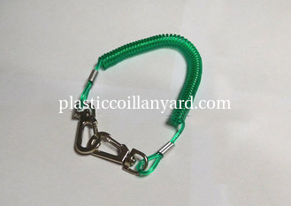 China 140MM Green PU Coated Coil Safety Tool Lanyard  for Hand Tools supplier