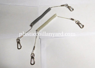 China 1.2M Long Quality Wire Spiral Tool Tether w/Executive Swivel Hooks 2PCS supplier
