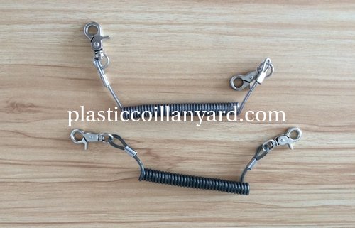 Old and popular style tether coil cord high quality coil tool retractable lanyard for safe supplier