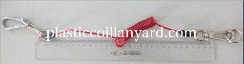 High string wire coil lanyard best combination lock and leash by custom OEM tool tether supplier