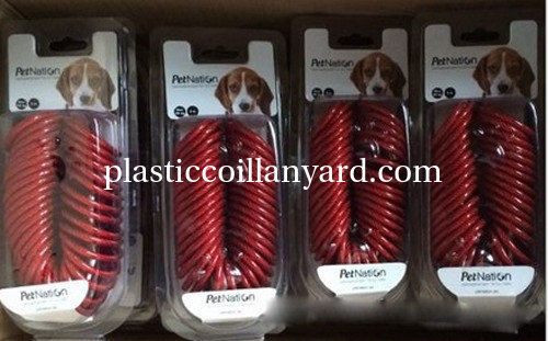 High strong colorful plastic spring coiled string cords tethers ideal for your facilitates supplier