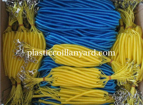 Hote sale coiled fishing rod wire leash good quality real steel fishing lanyard tethers supplier