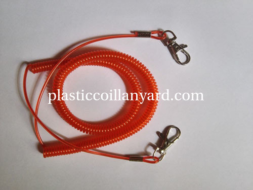 Customized colors fly fishing accessory fishing net cord and lanyard coil spring strings supplier