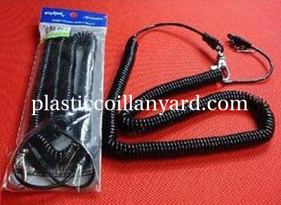 Innovation stainless steel clip w/coil loop ends flex security coil strap rope black supplier