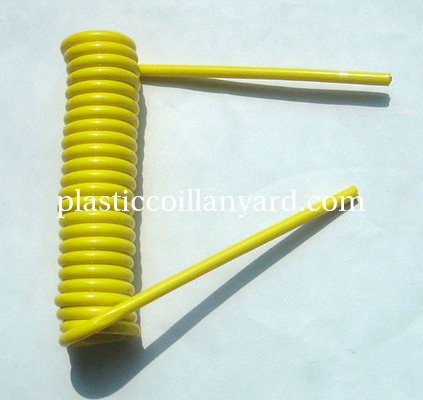 China high quality forsted black strong coiled lanyard rope string tether by custom OEM supplier