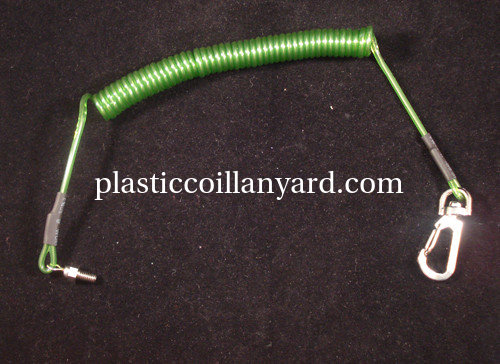 20cm length black 2.5mm coil dia hot selling safe spring flexible coil lanyard cable supplier