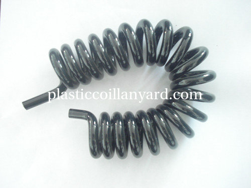 Custom size request red plastic high quality China spring string coil cord tool lanyard supplier