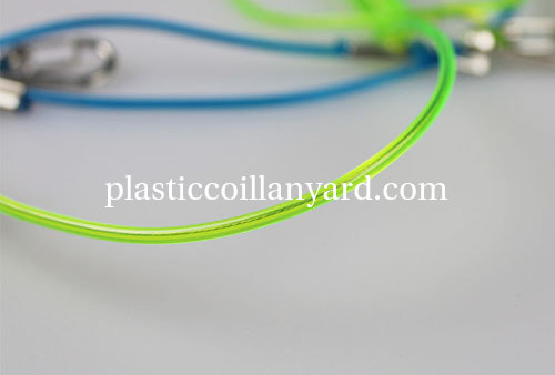 China factory online small order quantity acceptable colored steel spring coil lanyards supplier