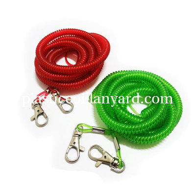 Popular hot selling plastic 3-20M stainless steel wire coil lanyard rod fishing coiltether supplier
