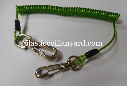 Mini order quantity acceptable red spiral coil tool tether good attach and secure leash supplier