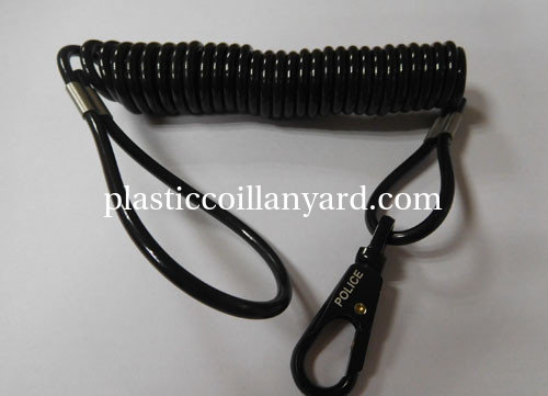 Black classic coil tether for protecting tools customer need OEM cord/coil dia hot sales supplier