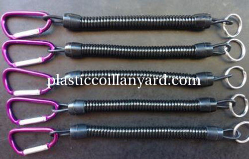 Custom long size hot black coil lanyard holder attach to fisherman used hand tool plier supplier