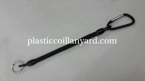 Custom long size hot black coil lanyard holder attach to fisherman used hand tool plier supplier