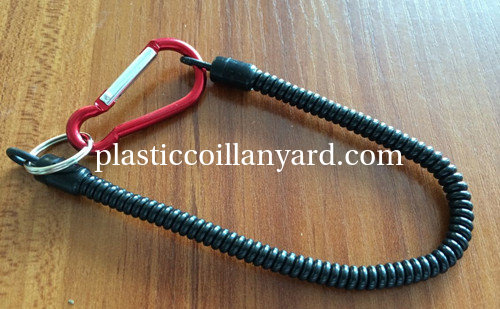 Custom long size hot black coil lanyard holder attach to fisherman used hand tool plier supplier