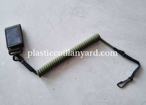 China factory customized made single swivel/snap hook/mini ring tactical pistol lanyard supplier