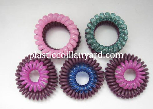 Black mini wrist key coil stretchable wristband keychain novelty product high quality supplier