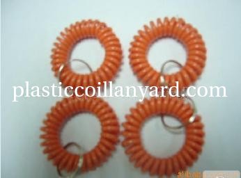 Stretchable elastic coil spiral hand wrist band Key telephone Ring Chain anti-lost coil supplier