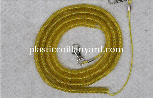 safety spiral lanyard cable coil rope boat fish tackle rod protector wire elastic fishing supplier