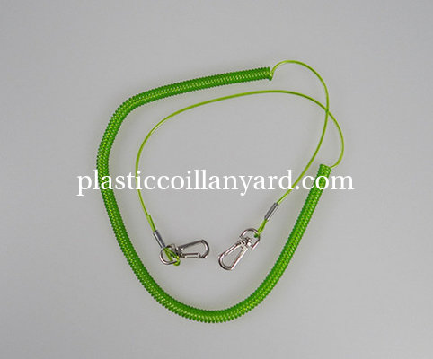 3M fly fishing accessory kayak rod tackle spiral coil lanyard cord end rope metal hook end supplier