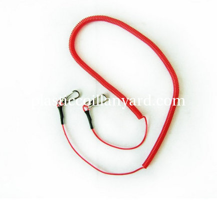 Kayak fishing rod paddle leash for canoes boats bungee velcro paddle board red long tether supplier