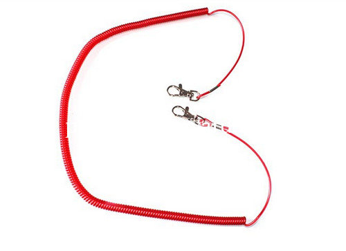 Kayak fishing rod paddle leash for canoes boats bungee velcro paddle board red long tether supplier