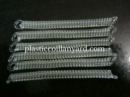 High Quality Pure Clear TPU Spring String Coil Leash Ready for Attachment supplier