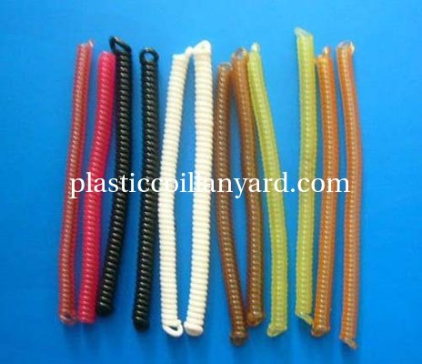 High Quality Pure Clear TPU Spring String Coil Leash Ready for Attachment supplier