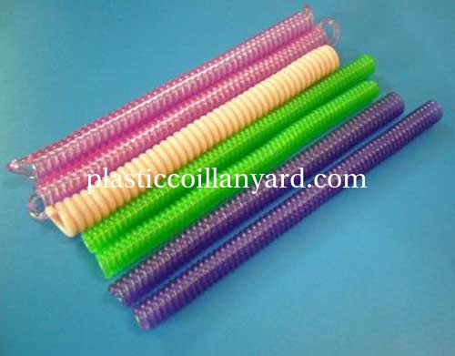 Safety Lanyard Spring Coil Cable Light Green Spiral Part Not Finished Ropes supplier