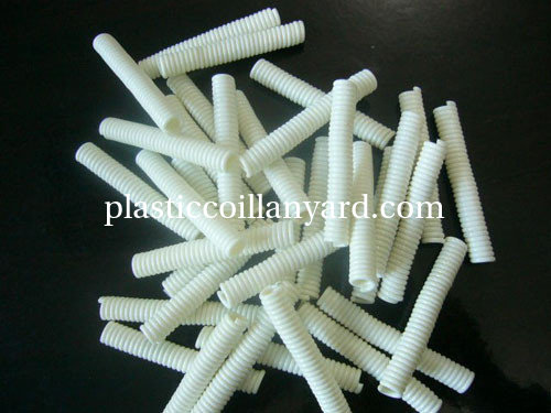 Plastic Material Blue Color Stretch Coil Cord lanyard as Semi-finished Spiral Part supplier