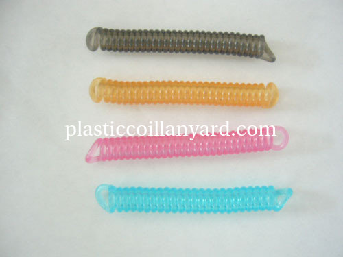 Red Fashionable Spring String Coiled Tether Part w/90degree Fused Loop Weld on Each Ends supplier