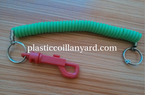 30cm Unstretched Length Hot Black Deluxe Coil w/PP Trigger Snap&Swival J-Hook supplier