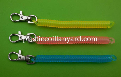 Standard Key Clip with Slim Coil Anti-Drop Safe String Holders in Different Translucent Custom Colors supplier