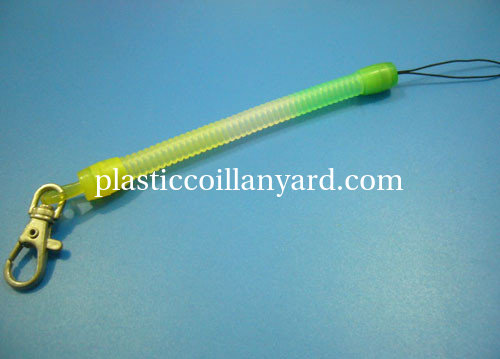 Long Coil Key Ring Holder Convenient Spring Coiled Retainer for Security Function supplier