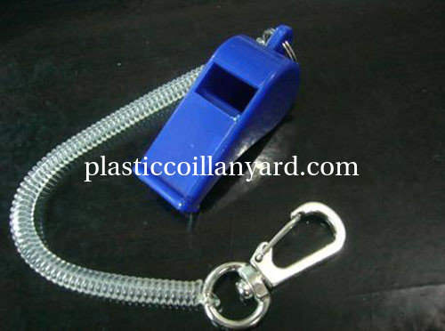 Translucent Clear Spring String Tether with 2pcs High Quality Split Rings on Both Ends supplier