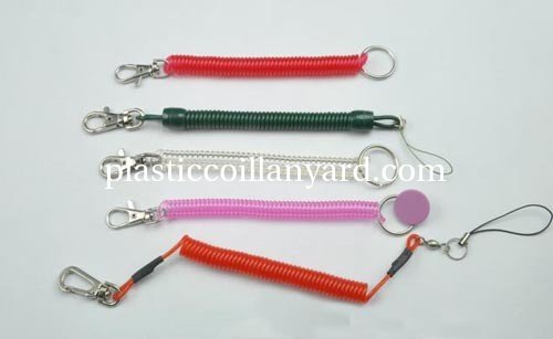 Colored Plastic Swivel Spring Key Holders w/Split Ring, Plastic Alligator Clip, Cellphone Loop supplier