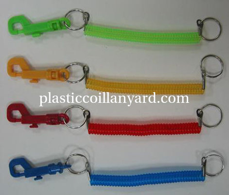 Popular Red Green Color Trigger Snap Coil w/Sucker Security Lanyard Product supplier