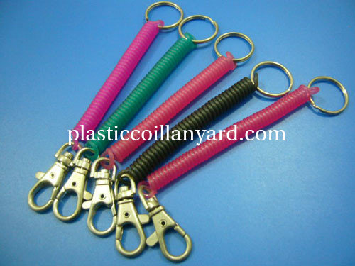 ID Coil Key Chain Hot Selling Promotional Lanyard Gift Good Leash Tether Chains supplier