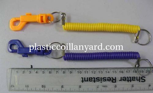 Custom 80mm Unstretched Length Balck Color Sprial Jogger Coil Cord supplier