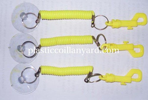 2.5mm Rope Diametre Key Coil with Belt Clip in Different Colors 500pcs MOQ supplier