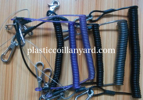 Innovative 3.0Cord Dia Red Plastic Tool Lanyard Cable&Safety Tether Leash Fall Protection for Valuable Tools supplier